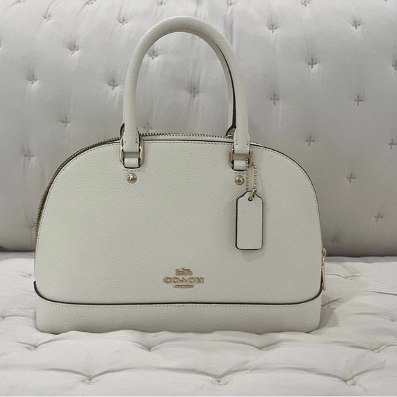 Coach | Bags | Coach Ivory Leather Satchel | Poshmark